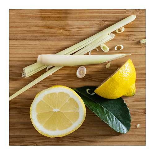 BLODHÄGG lilin beraroma dalam gelas, lemon & serai/kuning, 40 jam ...