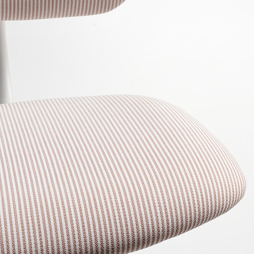 BLECKBERGET swivel chair, Klovsta white/orange-brown | IKEA Indonesia