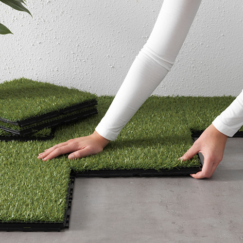 RUNNEN dek lantai, luar ruang, rumput tiruan, 0.81 m² | IKEA Indonesia