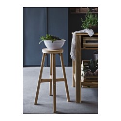 JANINGE bar stool, white, 76 cm | IKEA Indonesia