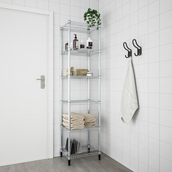OMAR shelving unit, galvanised, 92x36x94 cm | IKEA Indonesia