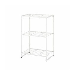 JOSTEIN unit rak dengan kantong, dalam/luar ruang kawat/transparan ...