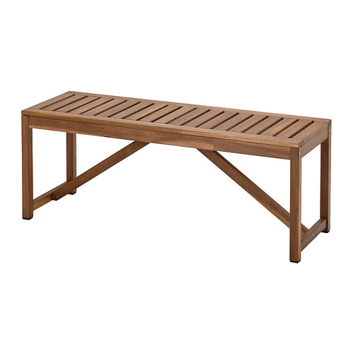 NÄMMARÖ bench, outdoor, light brown stained, 120 cm | IKEA Indonesia