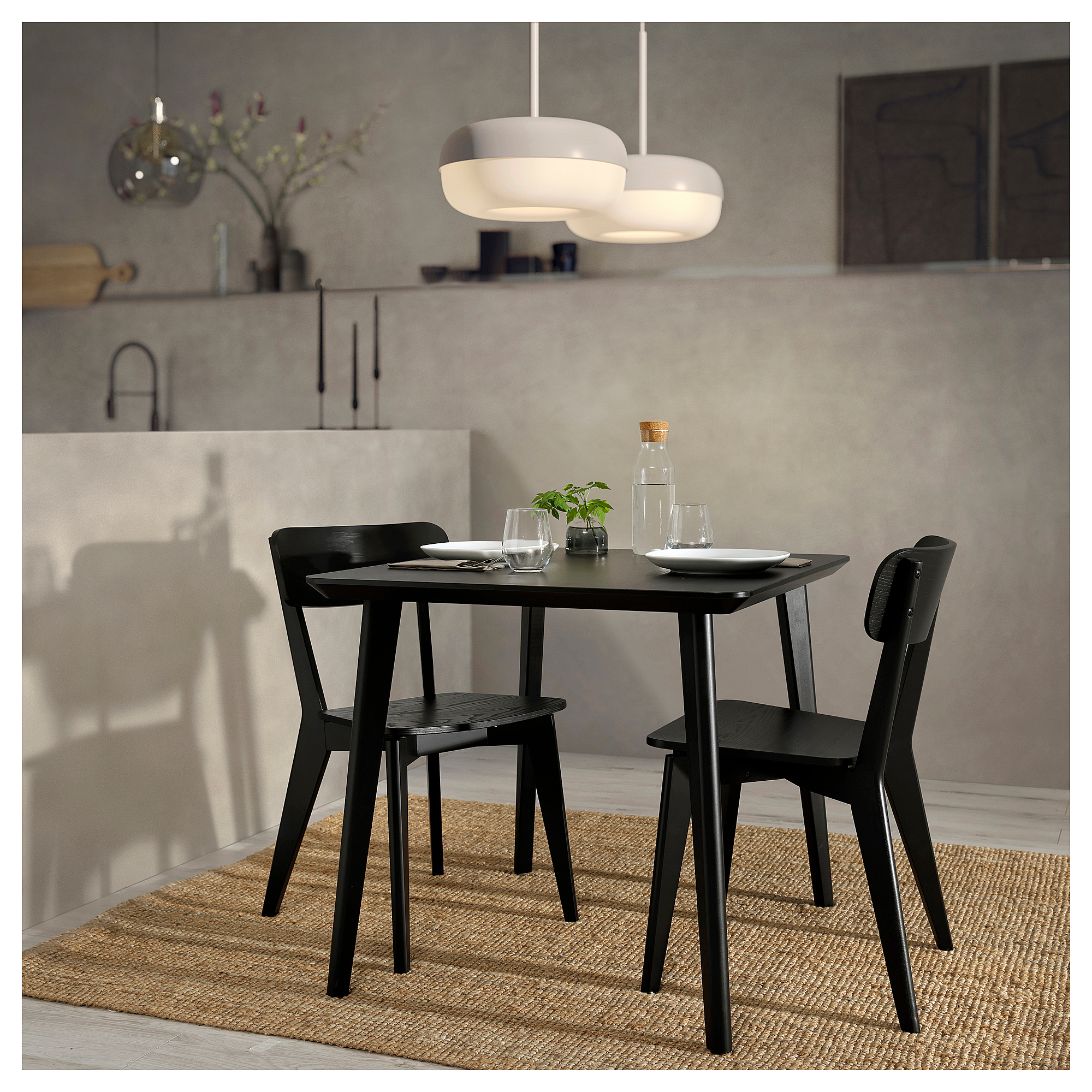 LISABO table, black, 88x78 cm | IKEA Indonesia