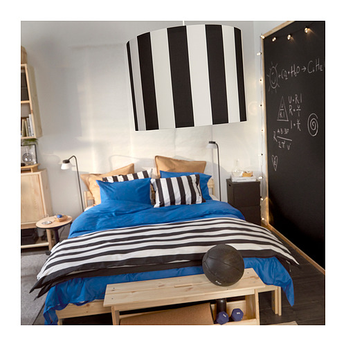 RINGSTA lamp shade, black/white, 42 cm | IKEA Indonesia