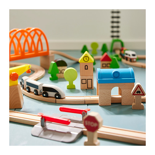 LILLABO 45-piece train set with rail | IKEA Indonesia
