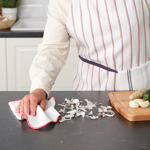 HILDEGUN kain lap piring, merah, 25x25 cm | IKEA Indonesia