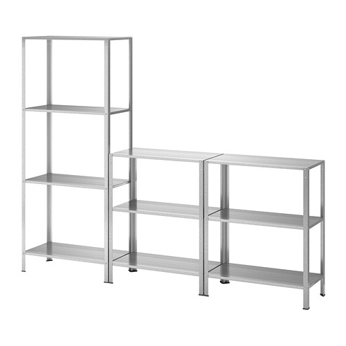 HYLLIS unit rak dalam/luar ruang, 180x27x74-140 cm | IKEA Indonesia