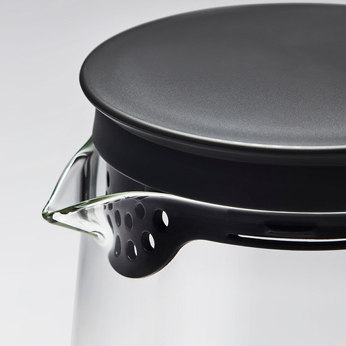 SKINNFISK pitcher dengan penutup, kaca bening, 1.2 l | IKEA Indonesia
