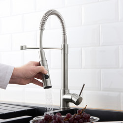 DELSJÖN kitchen mixer tap, brushed black metal | IKEA Indonesia