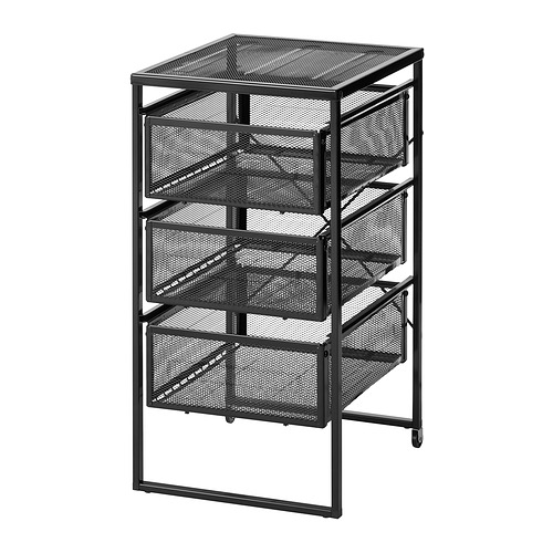 LENNART drawer unit, black | IKEA Indonesia