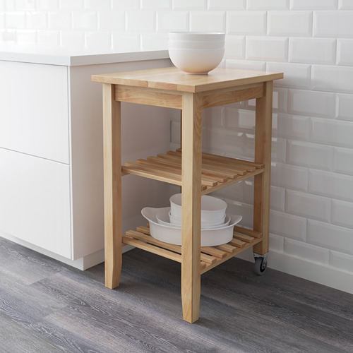 BEKVÄM troli dapur, kayu birch, 58x50 cm | IKEA Indonesia