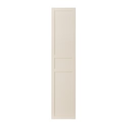 FLISBERGET door with hinges, light beige, 50x229 cm | IKEA Indonesia