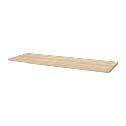 LAGKAPTEN table top, white stained oak effect, 200x60 cm | IKEA Indonesia