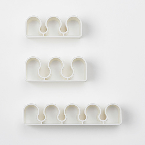 KALKSTUFF cable holder, set of 3, white | IKEA Indonesia