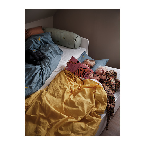 SLÄKT bed frame with underbed and storage, white, 90x200 cm | IKEA ...