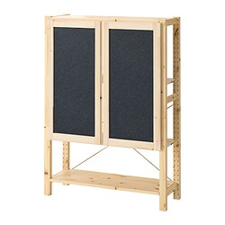 IVAR unit rak , kayu pinus/logam putih, 89x30x124 cm | IKEA Indonesia