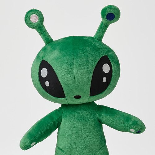 AFTONSPARV soft toy, alien/green, 34 cm | IKEA Indonesia