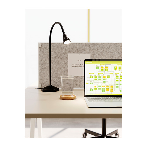 NÄVLINGE LED work lamp, black | IKEA Indonesia