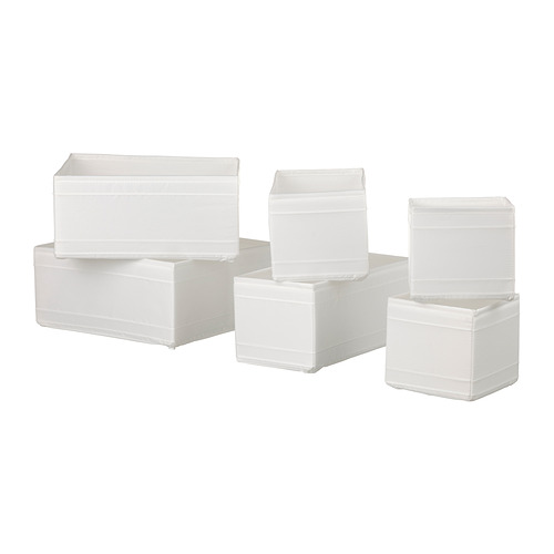SKUBB box, set of 6, white | IKEA Indonesia