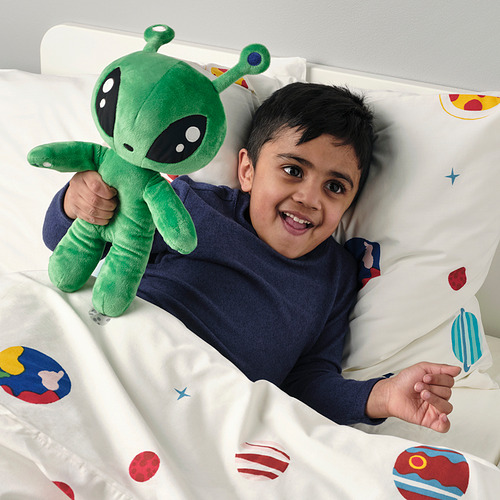 AFTONSPARV boneka, alien/hijau, 34 cm | IKEA Indonesia