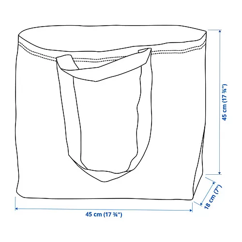 FRAKTA kantong belanja, medium, biru, 45x18x45 cm/36 l | IKEA Indonesia