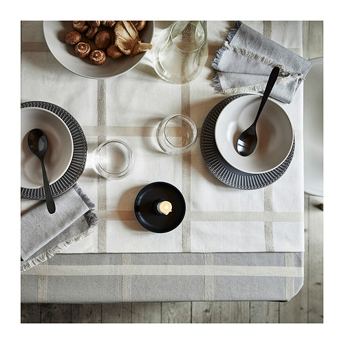 STRIMMIG side plate, stoneware light grey, 21 cm | IKEA Indonesia