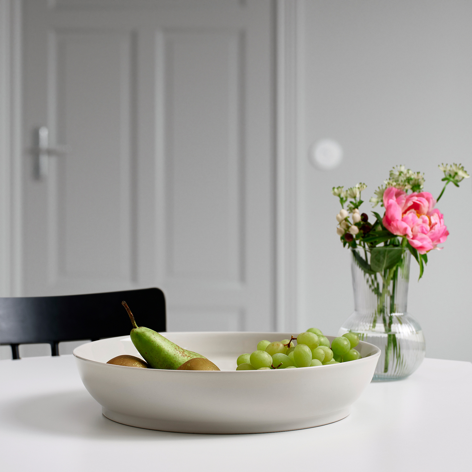 SANDSKÄDDA serving bowl, light grey-beige, 34 cm | IKEA Indonesia
