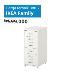 HELMER drawer unit on castors, blue, 28x69 cm | IKEA Indonesia