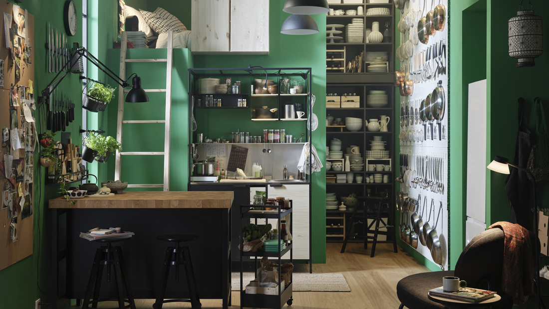 Hanging kitchen rack models that support neatness and aesthetics - IKEA ...