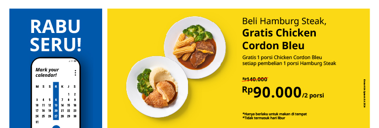 Promo IKEA Rabu | Promo Rabu Seru | Special Tiap Hari Rabu